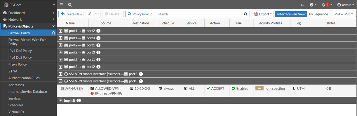 FortiGate Methods to Utilize the Feed | FortiSIEM 7.1.0 | Fortinet ...