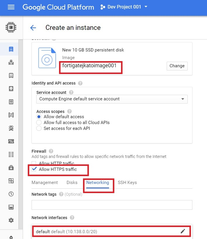 Deploying The Fortigate Vm Instance Fortigate Public Cloud 760 Fortinet Document Library