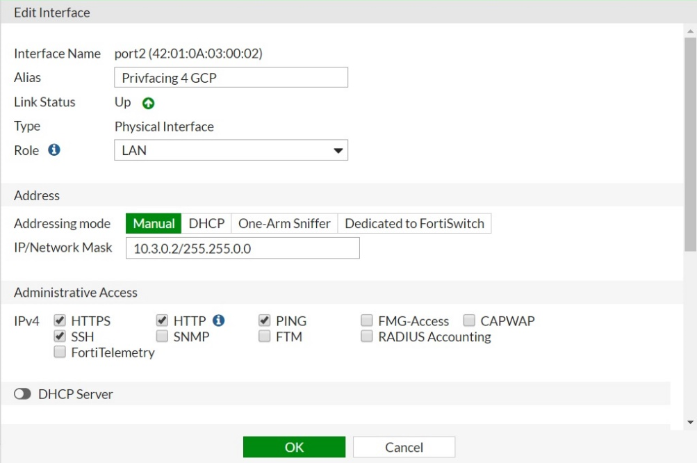 Configuring the second NIC on the FortiGate-VM | FortiGate Public Cloud 7.6.0 | Fortinet ...