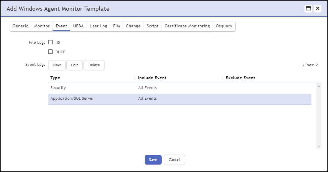 Microsoft SQL Server | FortiSIEM 7.3.0 | Fortinet Document Library