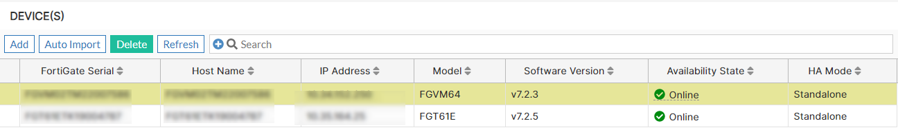 Adding and Managing FortiGate Controllers | FortiManager 7.2.1