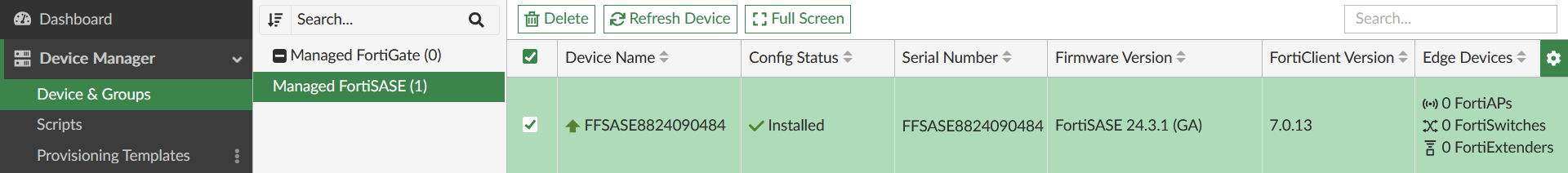 Configuring FortiManager for central management | FortiSASE | Fortinet ...