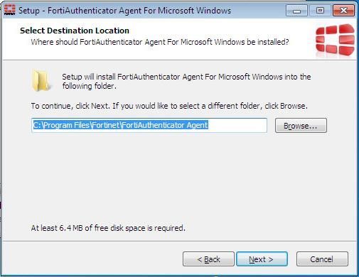 Agent installation procedure | FortiAuthenticator 6.5.0