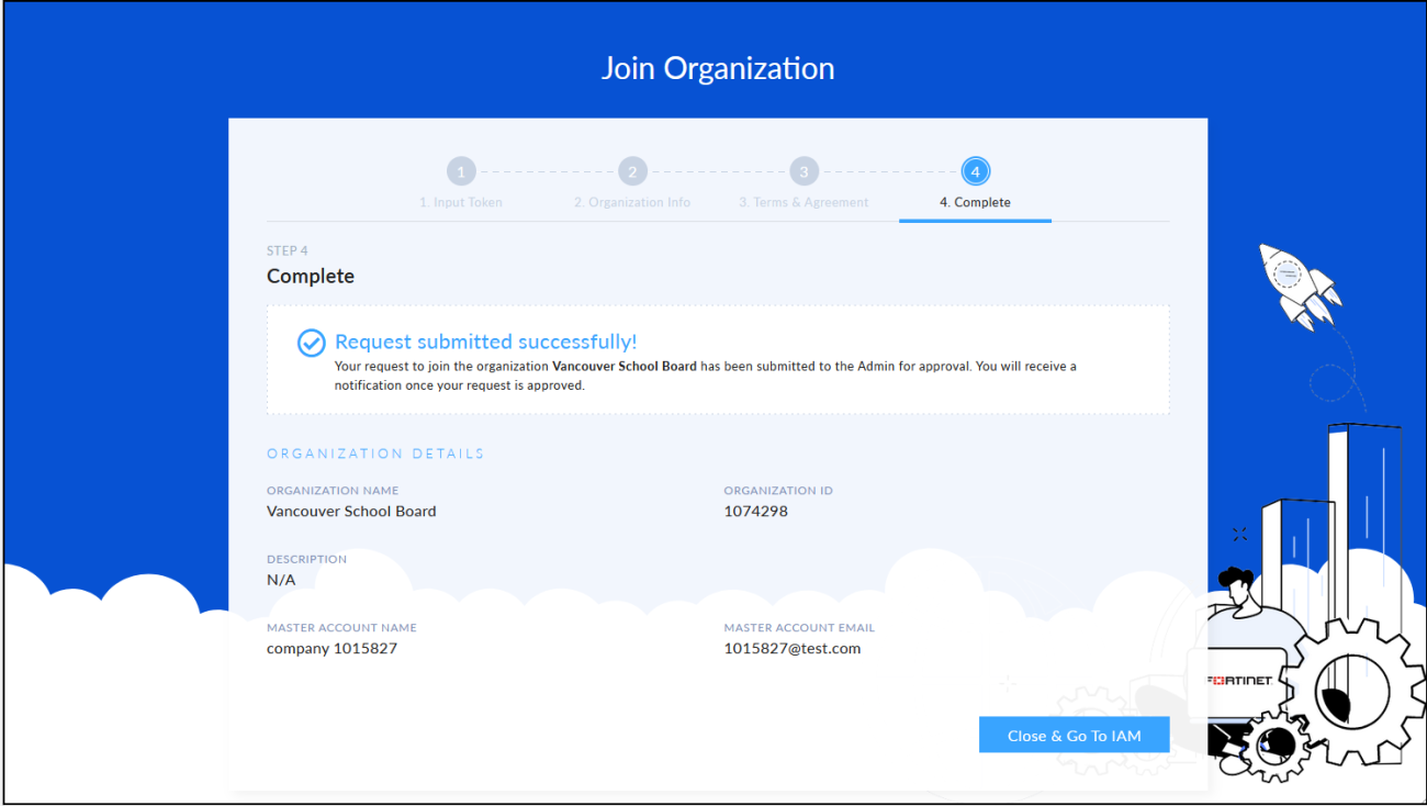 Joining an organization | FortiCloud Services 24.4.0 | Fortinet ...