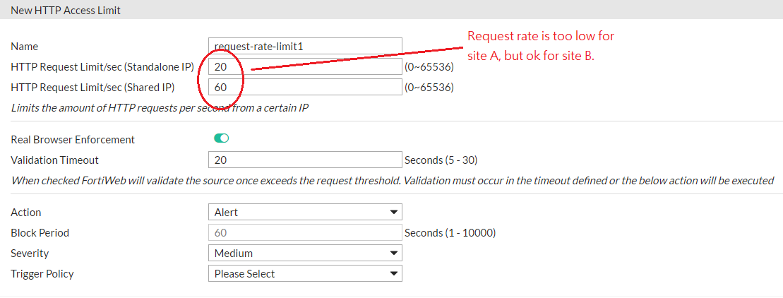 Reducing false positives | FortiWeb 6.3.21