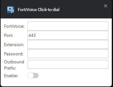 Configuring FortiVoice Click-to-dial | FortiVoice 7.0.2 | Fortinet ...