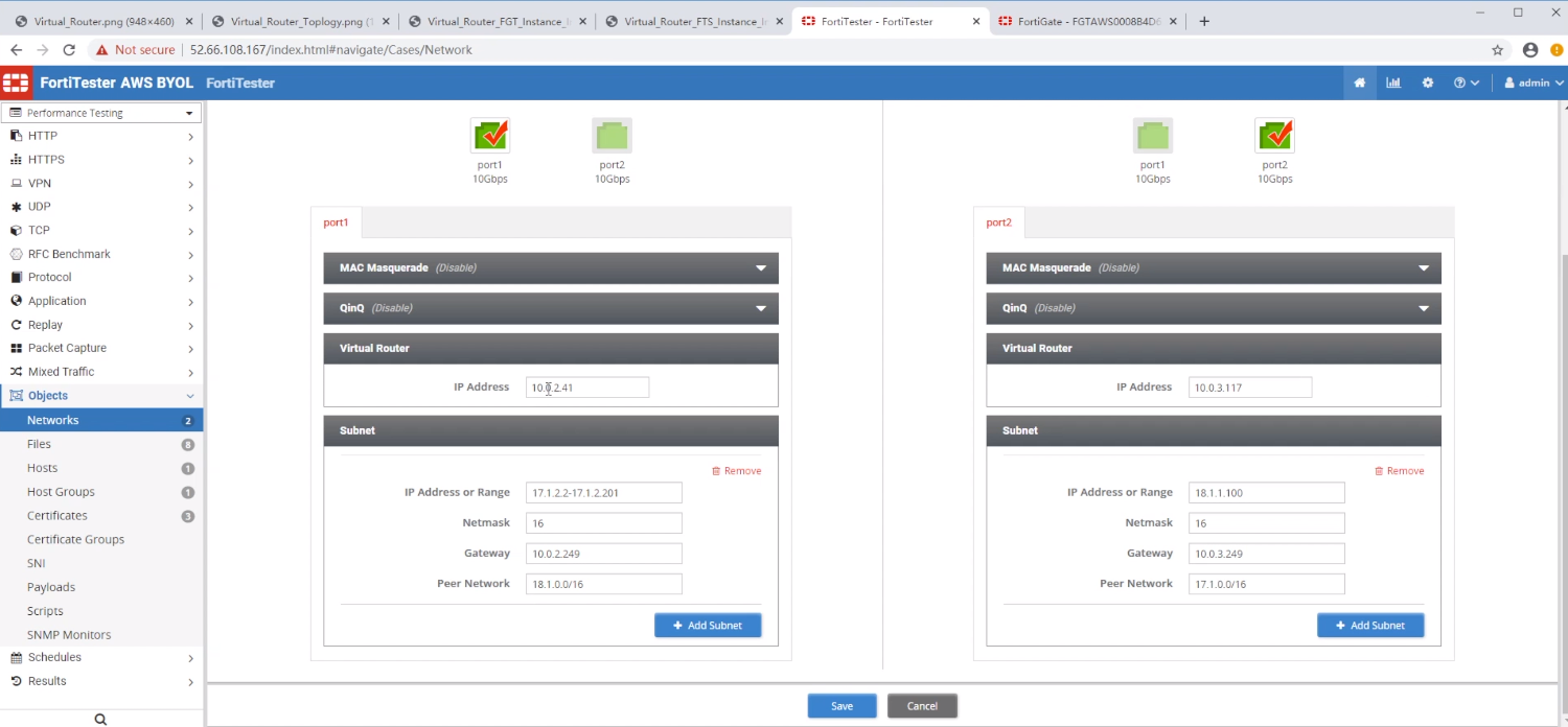 Using virtual router with AWS public cloud to run a HTTPS CPS test ...