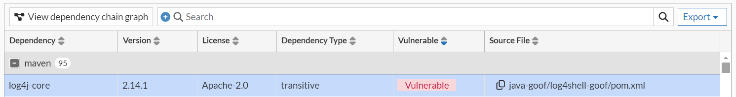 Viewing Software Bill of Materials(SBOM) | FortiDevSec 25.1.0 | Fortinet Document Library