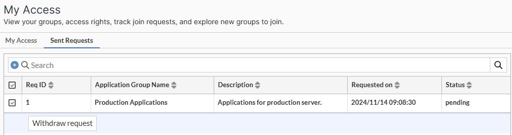 Sent Requests | FortiDevSec 25.1.0 | Fortinet Document Library