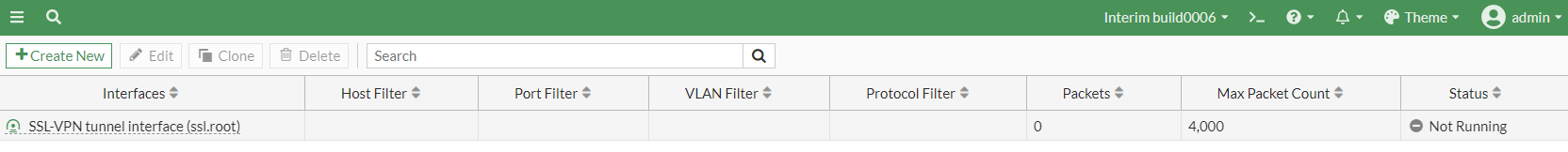 Packet capture | FortiSRA 1.7.0 | Fortinet Document Library