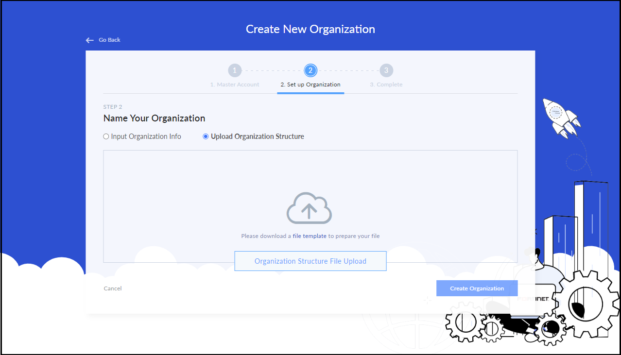 Creating an organization | FortiCloud Services 25.1.0 | Fortinet ...