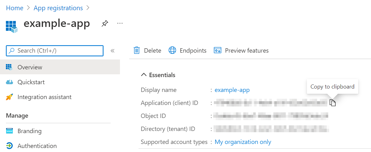 Creating an Azure Active Directory application | FortiADC Public Cloud ...