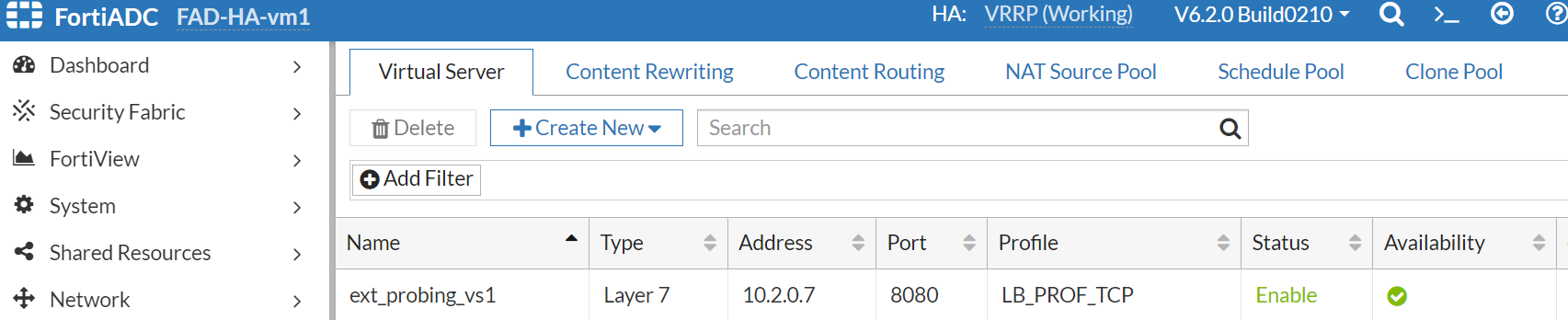 Example: FortiADC L7 Virtual Server with HA VRRP mode using Azure Load Balancer Topology ...