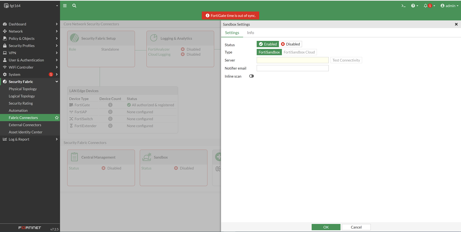 FortiManager support for managing account level entitlements for ...
