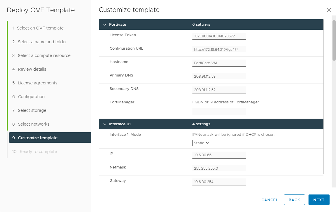 FortiFlex token and bootstrap configuration file fields in custom OVF template 7.0.2 | FortiGate ...