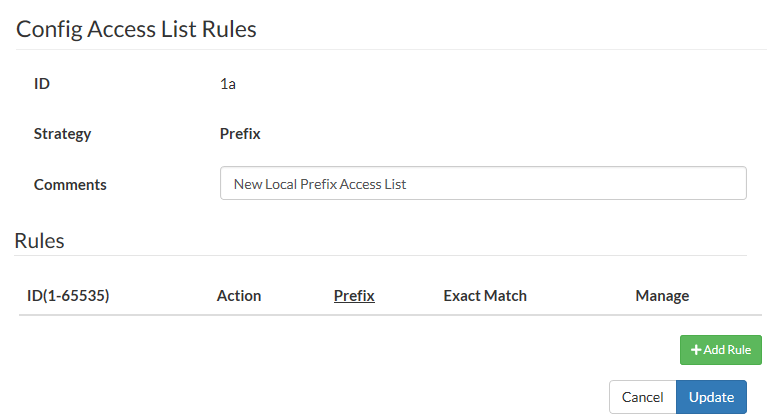 Access lists | FortiSwitch 7.4.4 | Fortinet Document Library