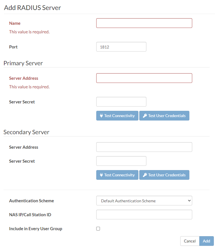 RADIUS | FortiSwitch 7.4.4 | Fortinet Document Library