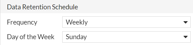 Data Retention Policy | FortiGuest 1.3.0 | Fortinet Document Library