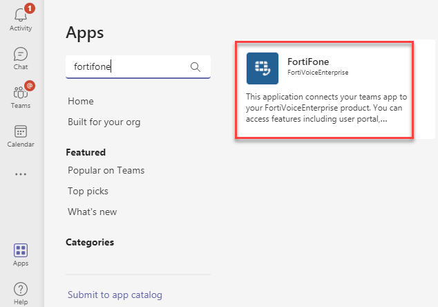Integrating FortiVoice with Microsoft Teams | FortiVoice Cloud 1.0.0