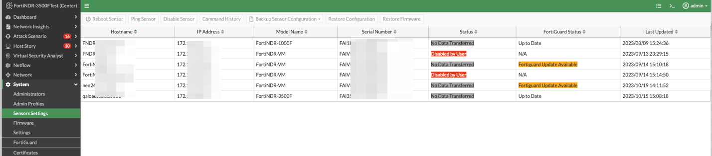 Standalone, Center and Sensor operating mode | FortiNDR 7.4.4 ...