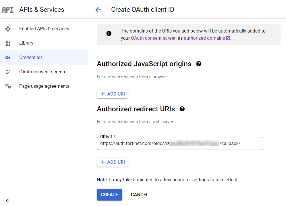 Example 3: Google OIDC as IdP | FortiToken Cloud | Fortinet Document ...
