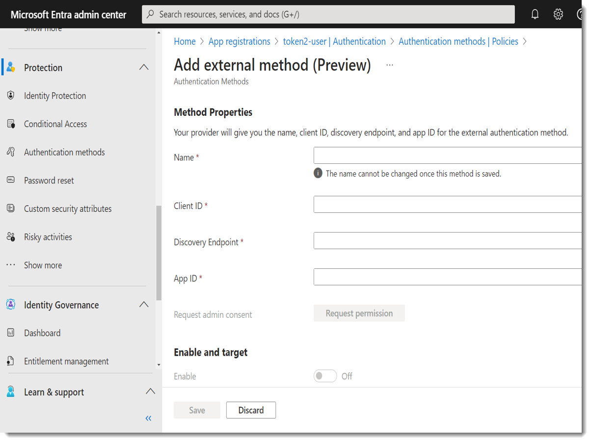 Configure FTC as Microsoft Entra external authentication service ...
