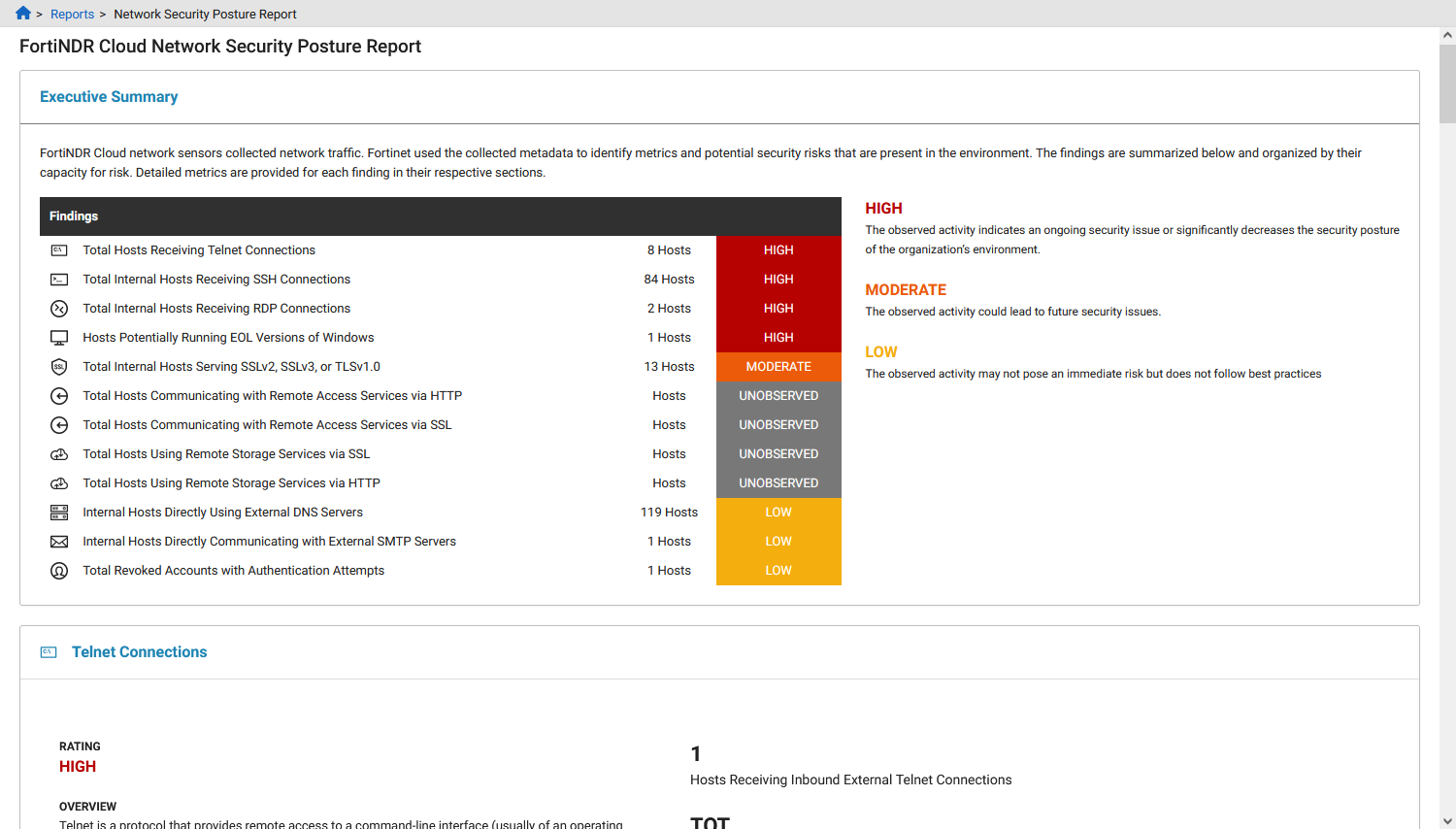 Reports | FortiNDR Cloud 2023.3.0 | Fortinet Document Library