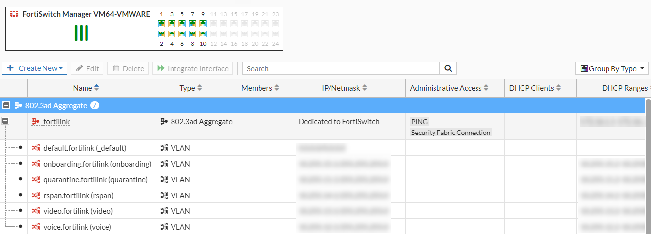 Network interface display | FortiSwitch Manager 7.2.4 | Fortinet ...