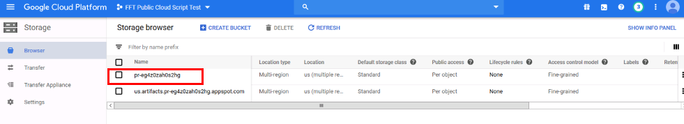 Locating your Google Cloud information | FortiAnalyzer 7.4.0