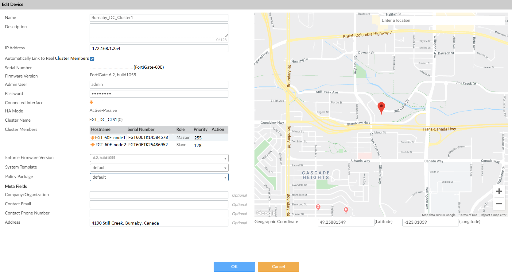 Adding a model FortiGate HA cluster | FortiManager 7.0.0
