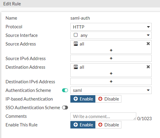 Using SAML authentication with FortiAuthenticator | FortiProxy 7.4.0 | Fortinet Document Library