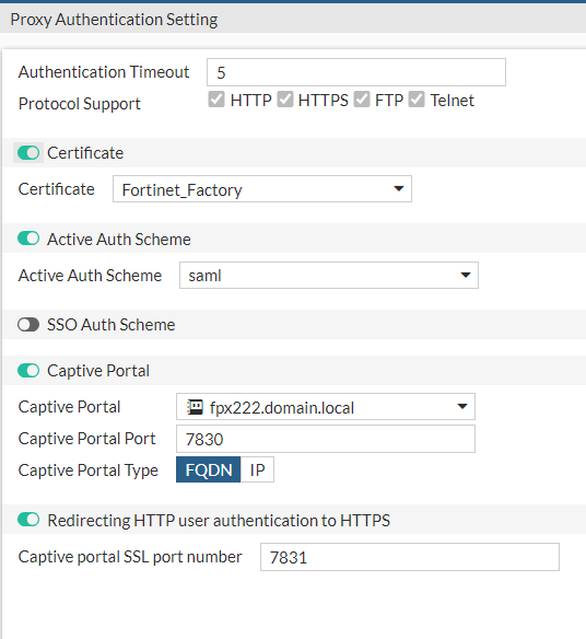 Using SAML authentication with FortiAuthenticator | FortiProxy 7.4.0 | Fortinet Document Library