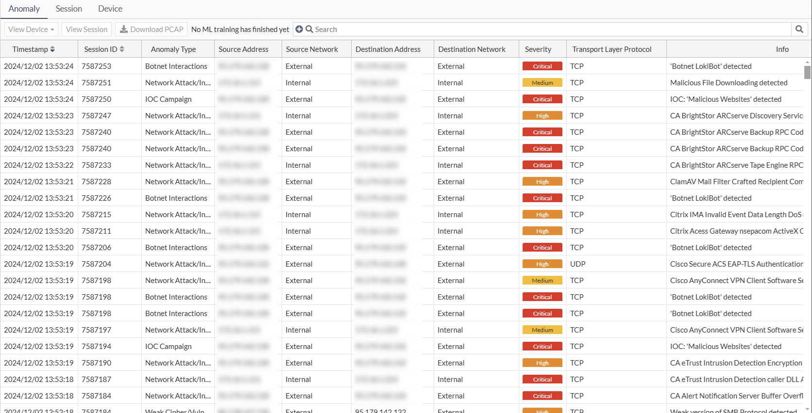 NDR Log | FortiNDR 7.6.1 | Fortinet Document Library