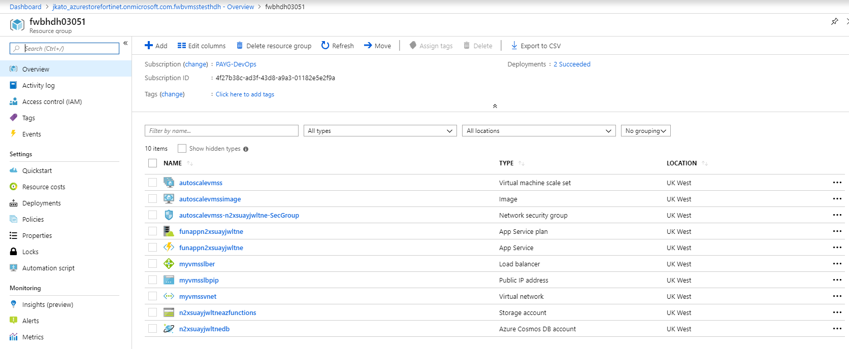 Deploying autoscaling resources using ARM templates | FortiWeb Public ... Deploying autoscaling resources using ARM templates | FortiWeb Public ...