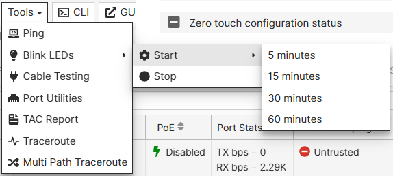Blink LEDs | FortiEdge Cloud 25.2.a | Fortinet Document Library