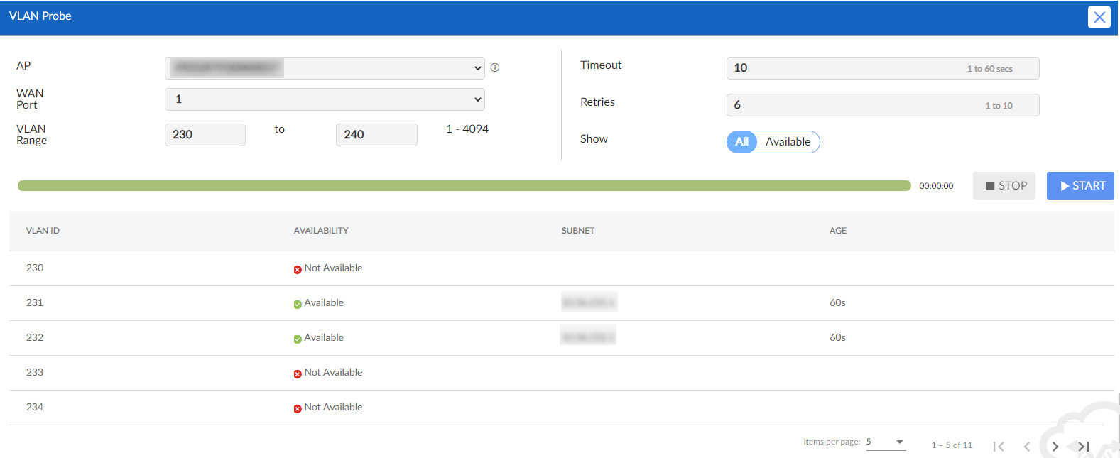 VLAN Probe | FortiEdge Cloud 25.2.a | Fortinet Document Library
