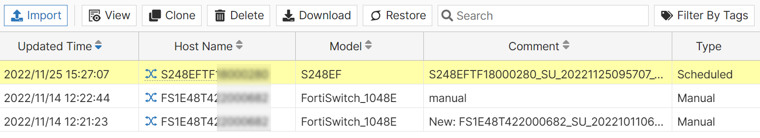 Configuration Backup/Restore | FortiEdge Cloud 25.2.a | Fortinet ...