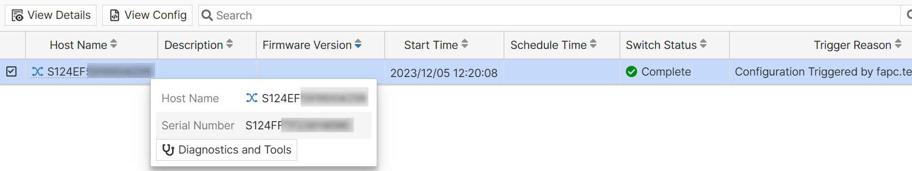 Zero Touch Config Status | FortiEdge Cloud 25.2.a | Fortinet Document Library