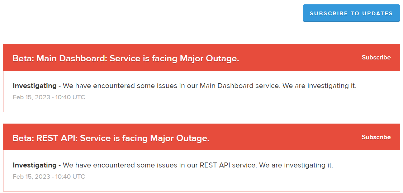 Monitoring Service Status | FortiEdge Cloud 25.2.a | Fortinet Document Library