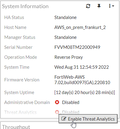 Analyzing attack logs in FortiWeb Cloud Threat Analytics | FortiWeb 7.4.0