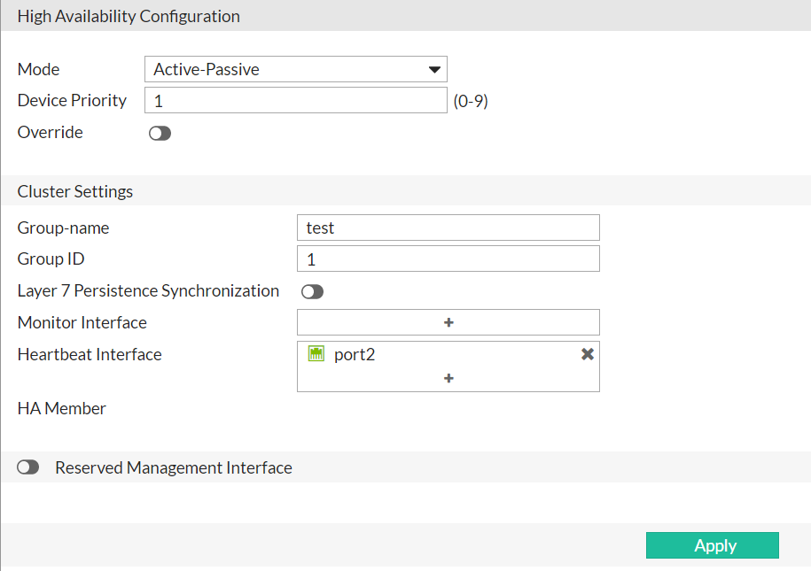 Configuring HA settings on FortiWeb | FortiWeb Public Cloud 6.4.0