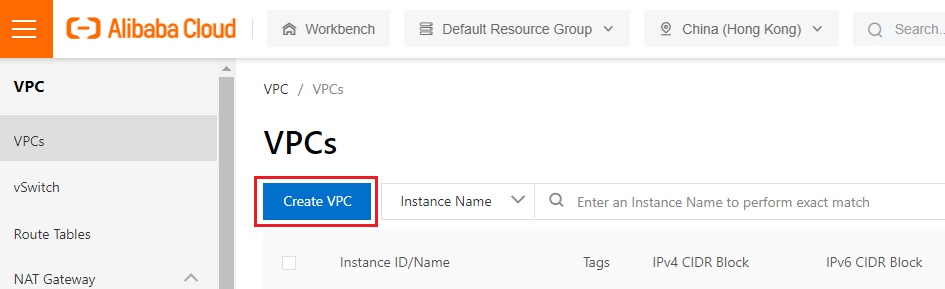 Creating a virtual private cloud | FortiWeb Public Cloud 6.4.0