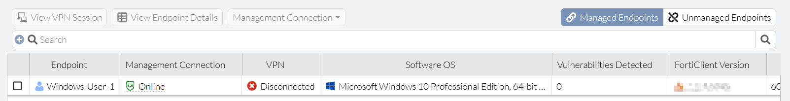 Example Adding An Endpoint To Management After It Was Previously Removed Fortisase 23316