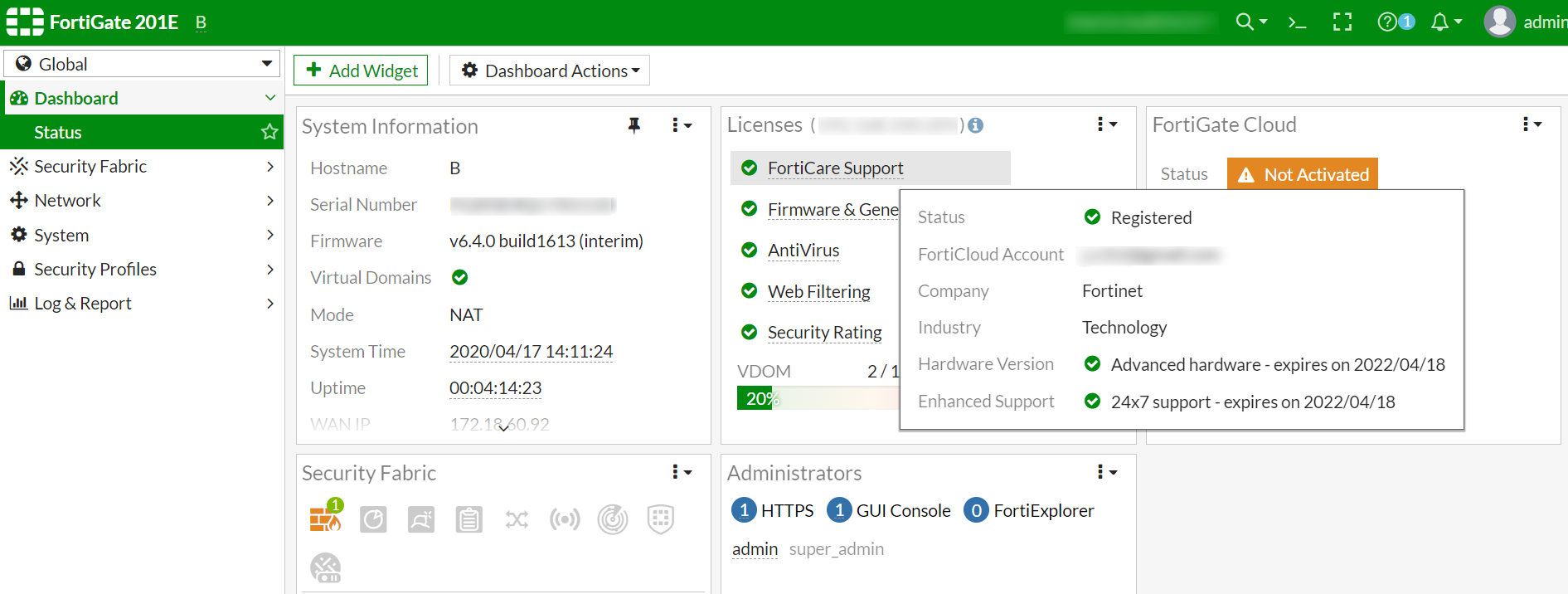 Transfer a device to another FortiCloud account | FortiGate / FortiOS 6 ...