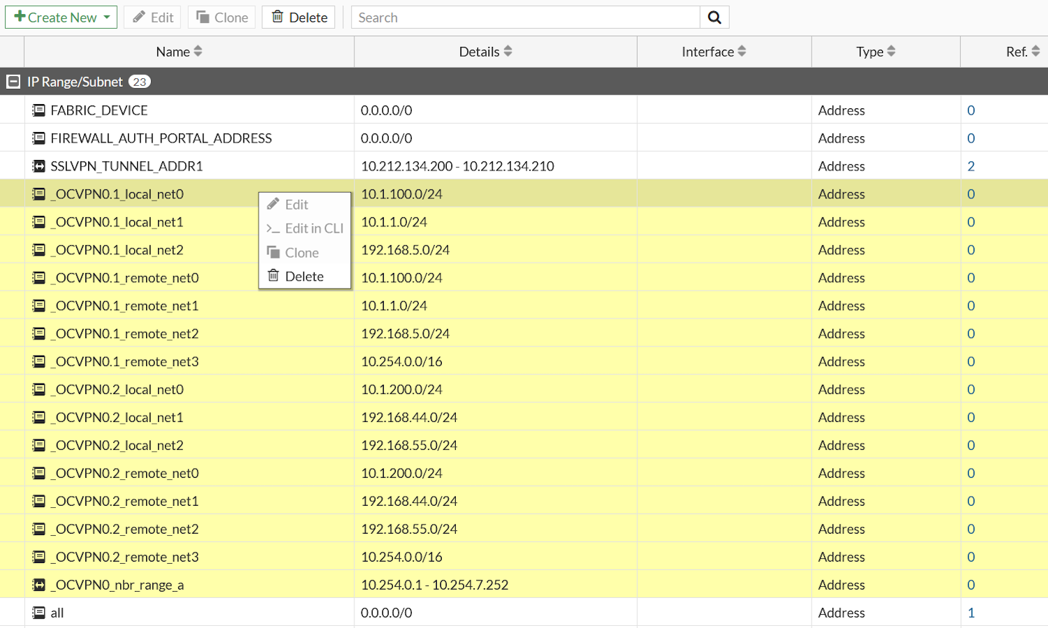 (Optional) Deleting OCVPN configuration | Overlay-as-a-Service 23.3.0 | Fortinet Document Library
