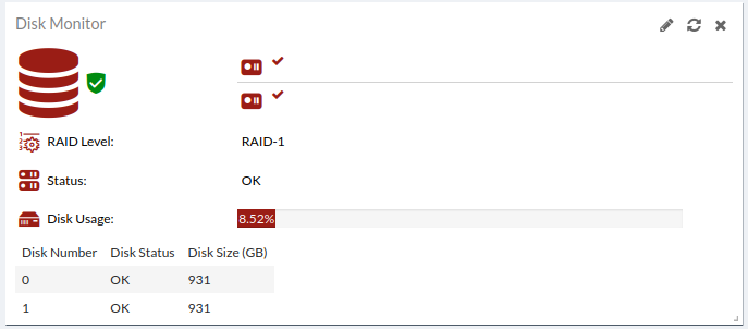 Disk Monitor | FortiDeceptor 5.2.0 | Fortinet Document Library