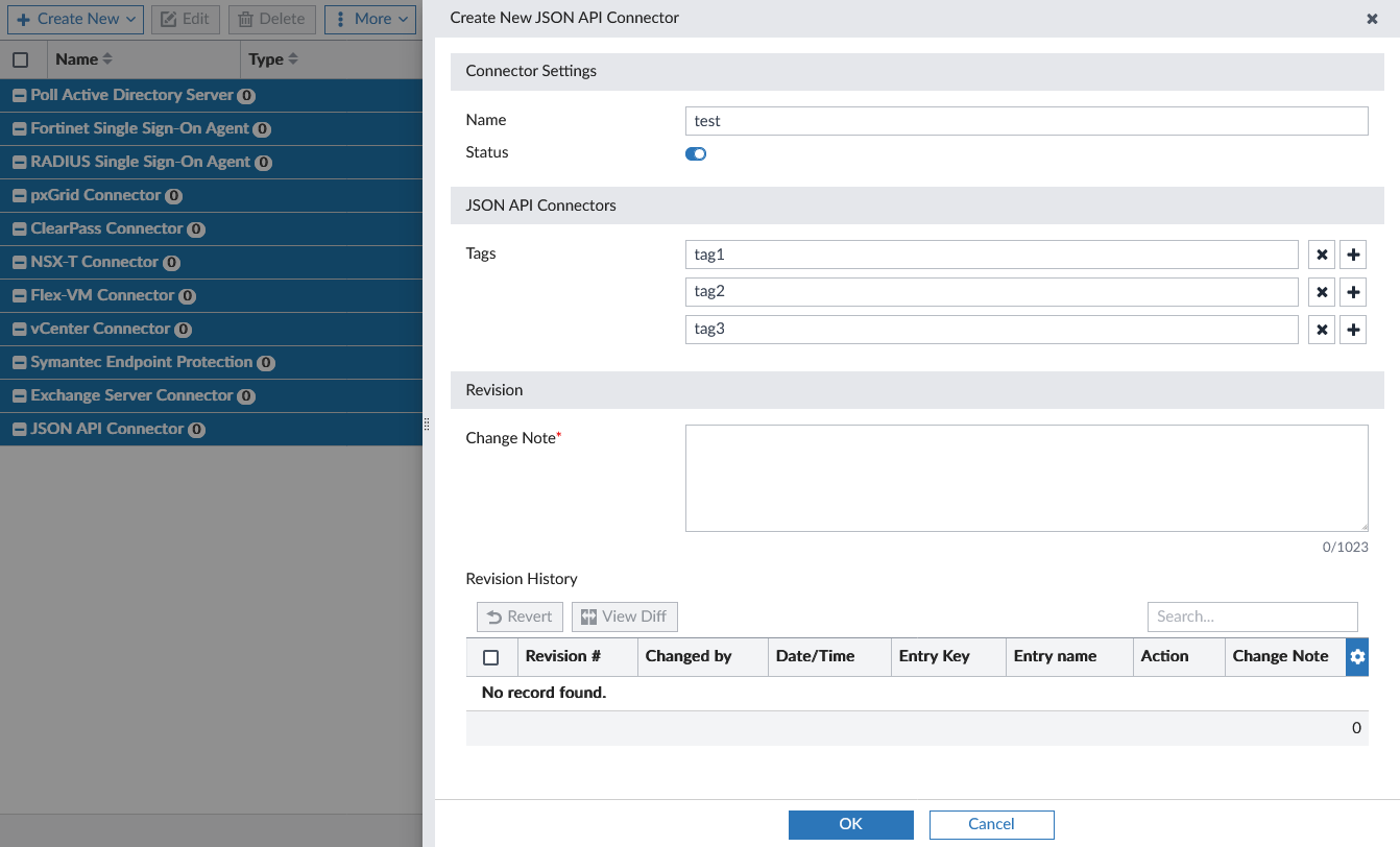 Creating JSON API connectors | FortiManager 7.4.0 | Fortinet Document ...