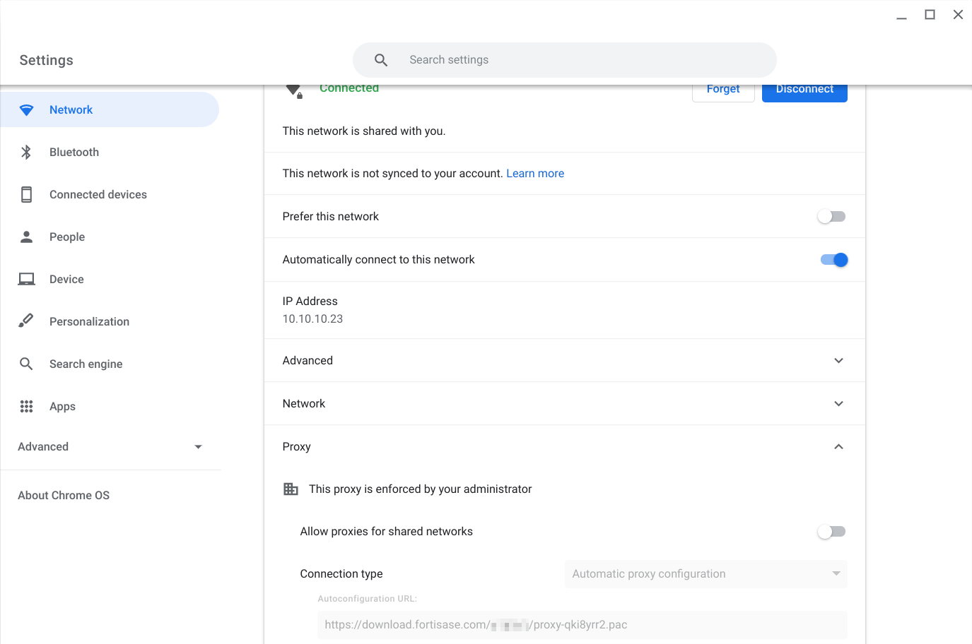 Managed Chromebook | FortiSASE 24.1.35 | Fortinet Document Library