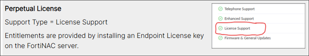 Perpetual and Subscription Licenses | FortiNAC-F 7.2.0 | Fortinet ...