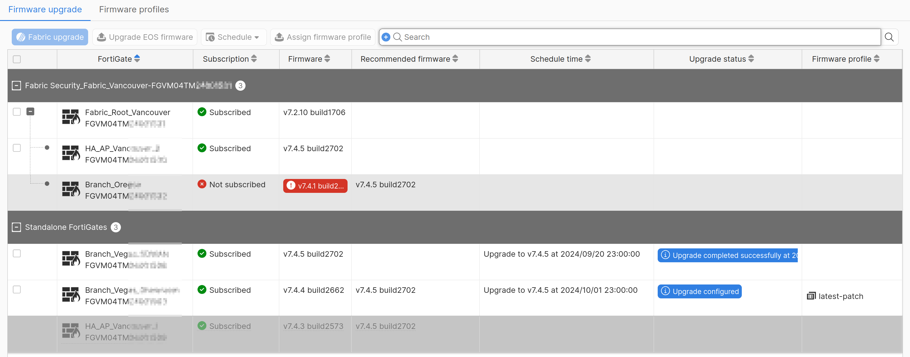 Firmware management | FortiGate Cloud 24.4.a | Fortinet Document Library
